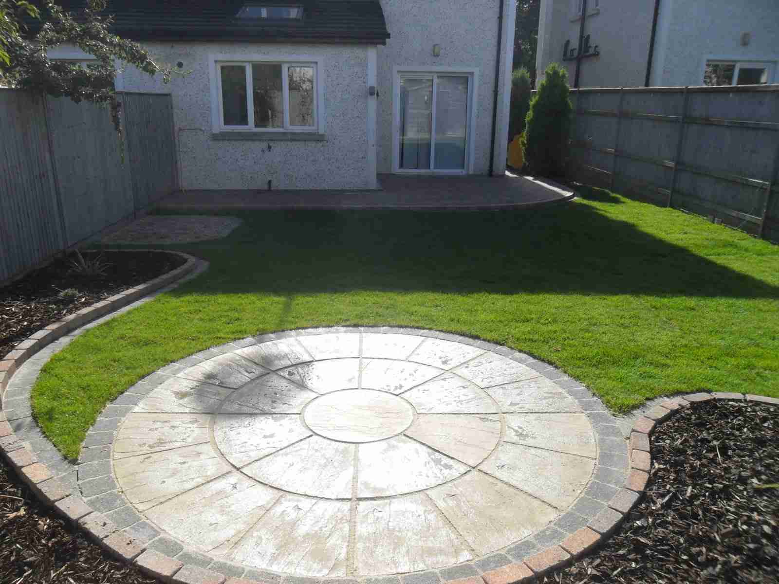 Circular Patio,Raised Patio Garden Design, Roschoill ,Drogheda co.Louth ...